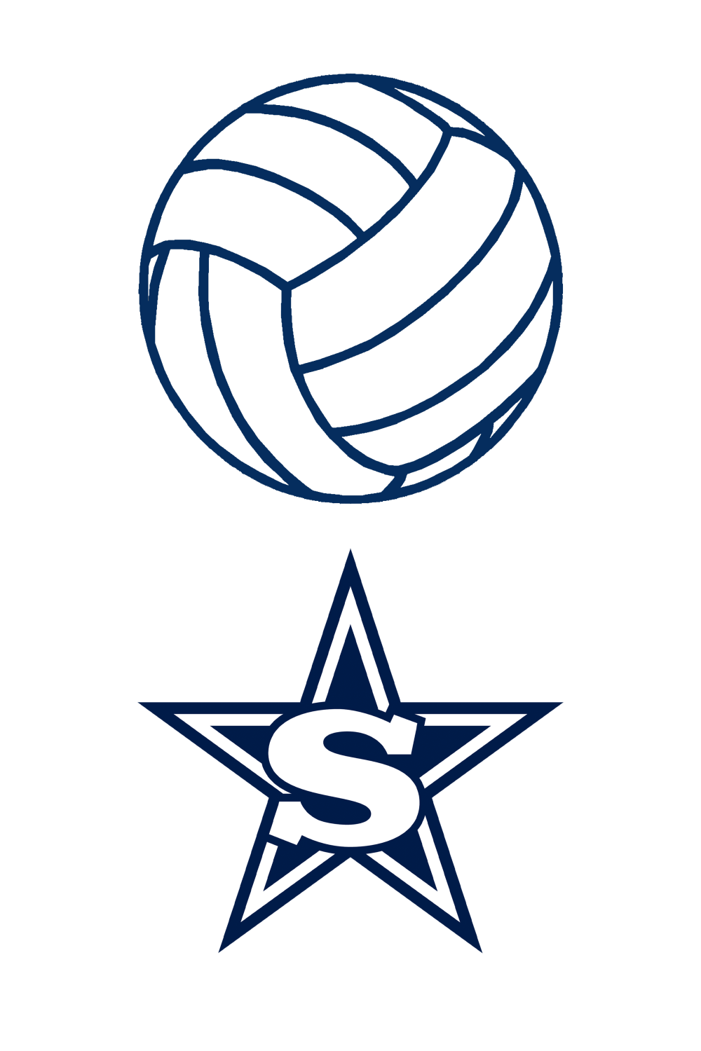 Volleyball Yard Sign w/ Stratford Star Only - Shop - Eagle Action Pics